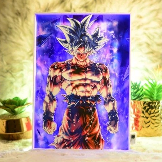 DRAGON BALL Z - ANIME LIGHTED MURALS 2D EFFECT -A4 SIZE WITH LED LIGHTS ...