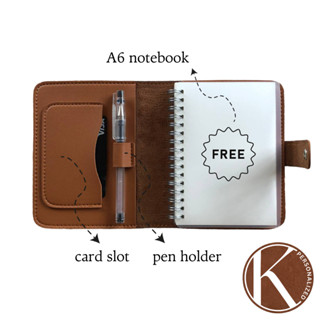 PERSONALIZED MINI NOTEBOOK HOLDER/COVER (A6 NOTEBOOK INCLUDED) | FREE ...
