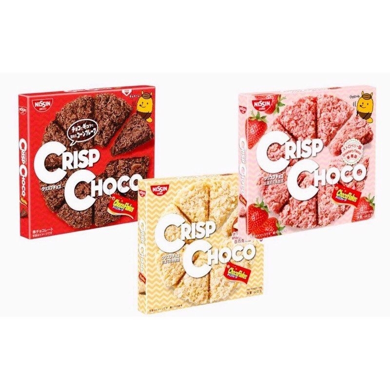 SALE!! Nissin Japan CRISP CHOCO (Chocolate/Strawberry/White Chocolate ...