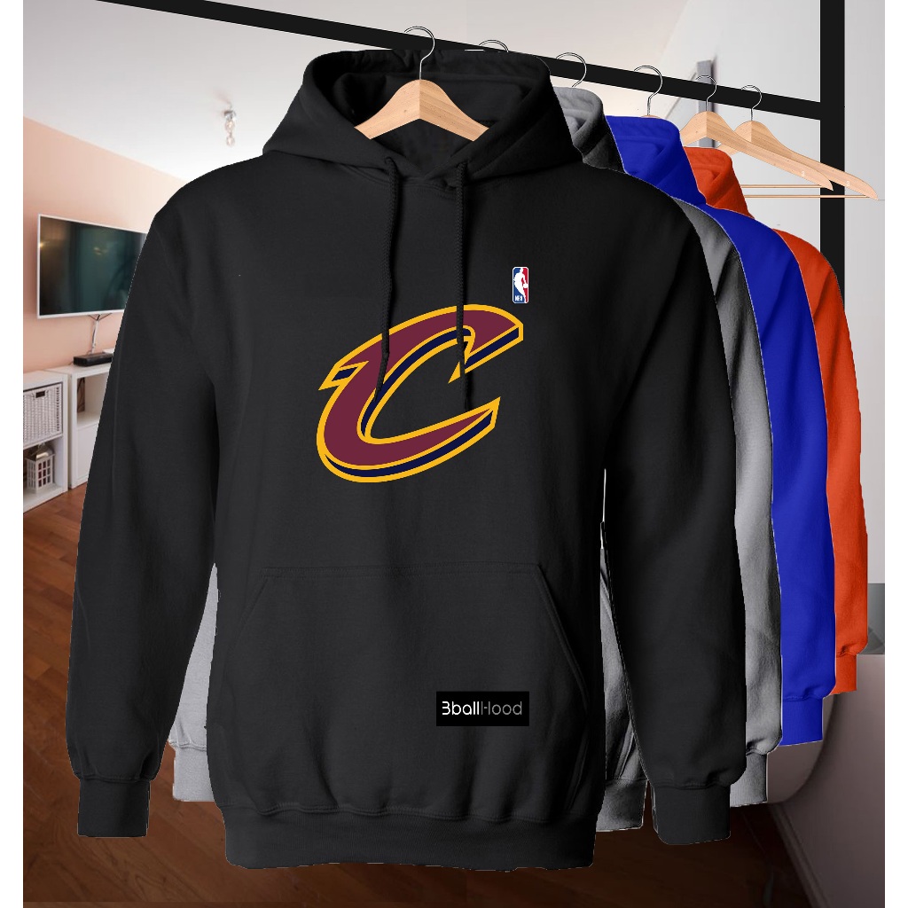 Hoodie Black Cleveland Cavaliers 1 Logo Pull Over Black Mall Quality ...