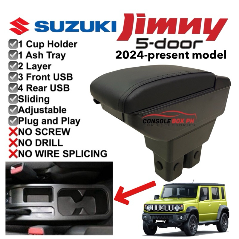 Suzuki Jimny 5 Door Armrest Console Box 2024 , 2025 | Shopee Philippines