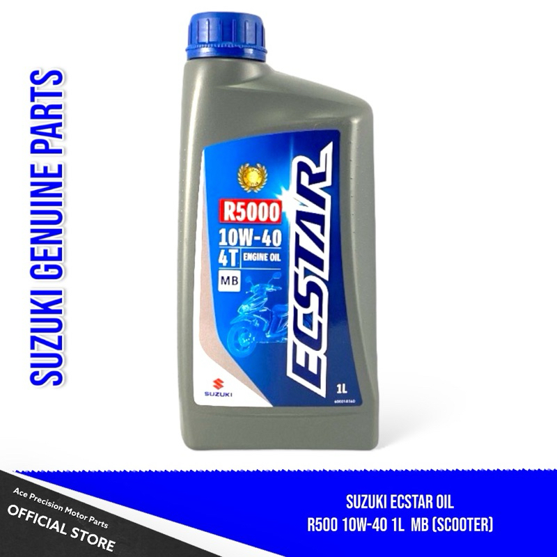 SUZUKI GENUINE OIL ECSTAR R5000 10W-40 1L MB (SCOOTER) | Shopee Philippines