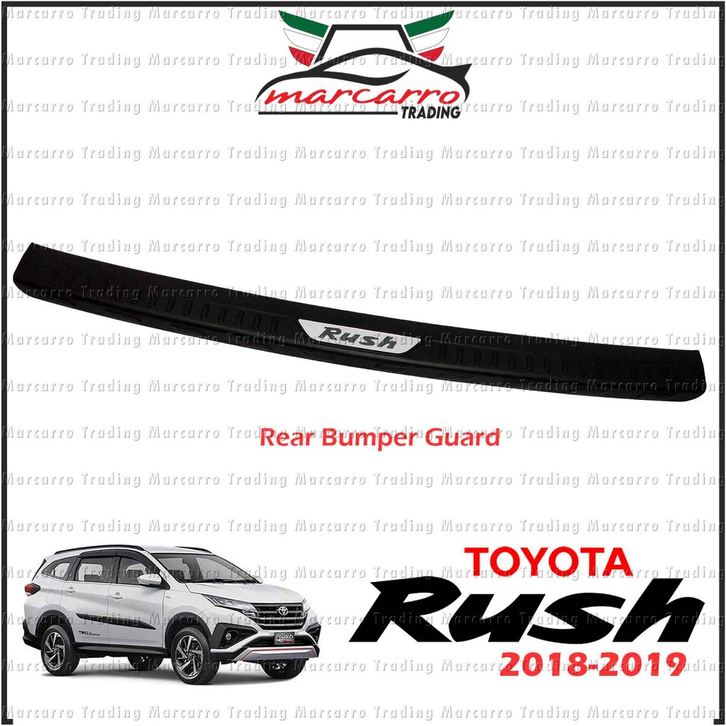 Toyota Rush 2018-2019 Rear Bumper Step Sill Guard (Plastic) | Shopee ...