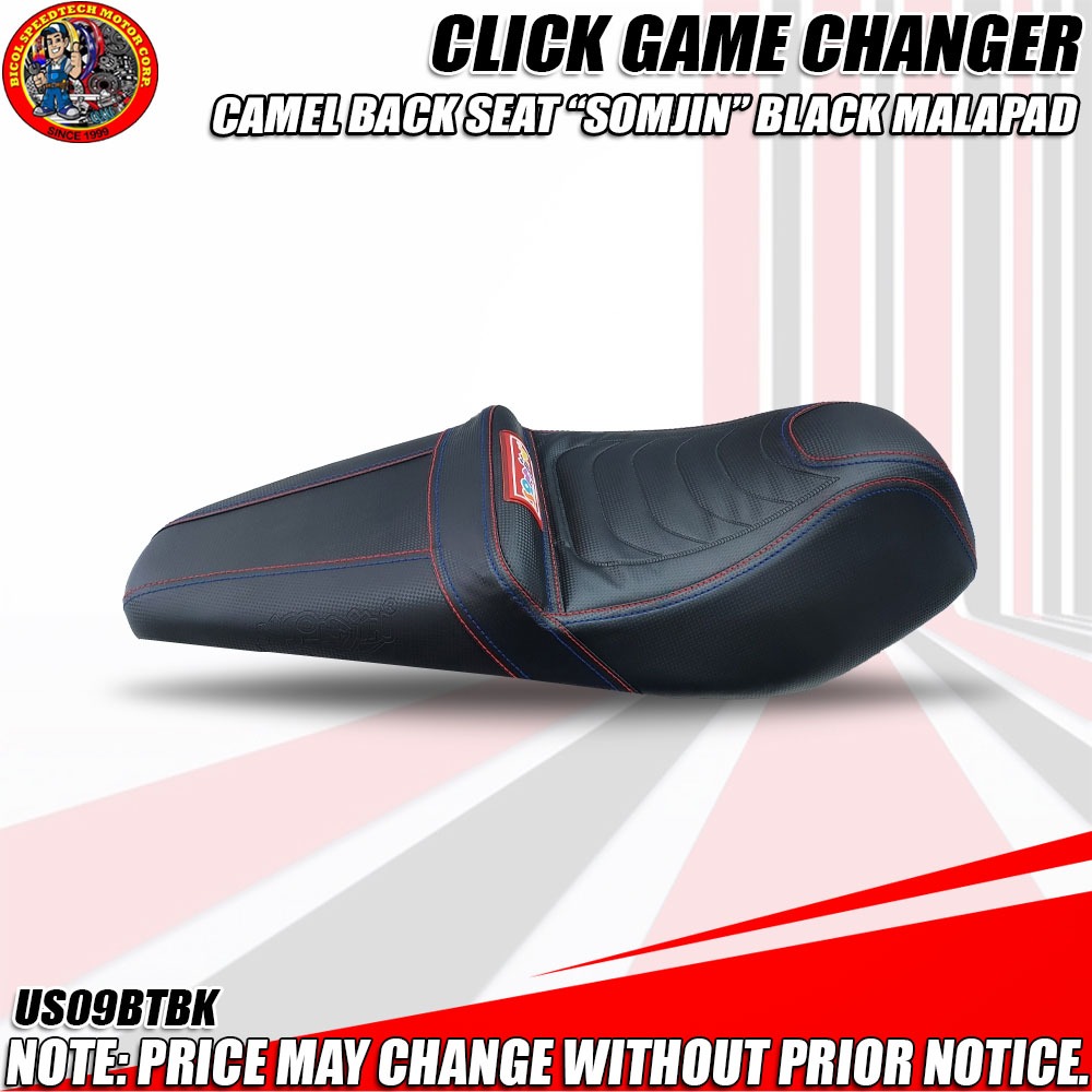 CLICK 125i/150i GAME CHANGER CAMEL BACK SEAT "SOMJIN" BLACK MALAPAD ...