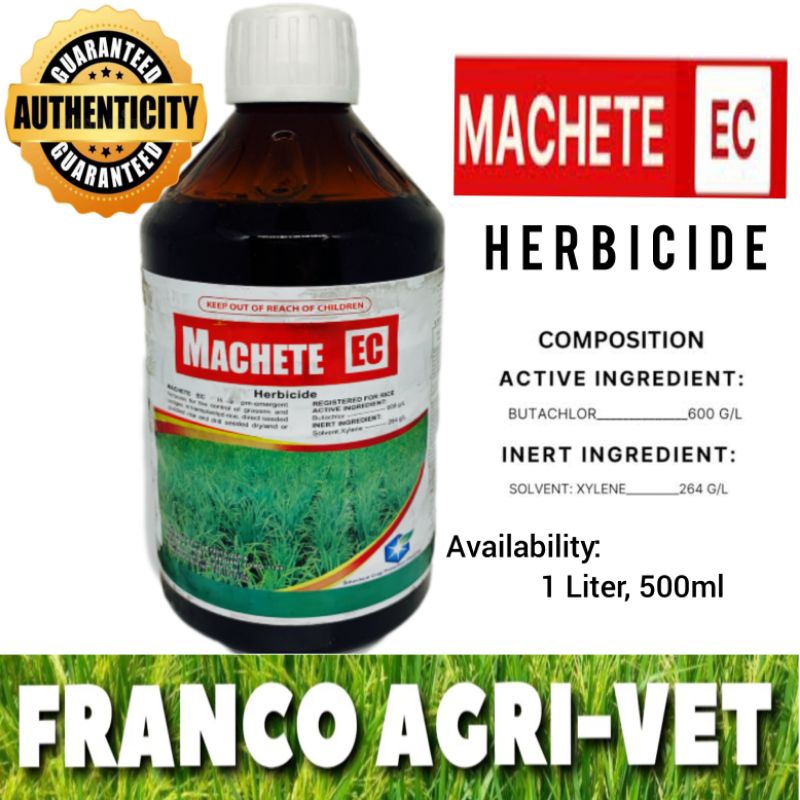 Machete EC ( 1 Liter / 500 ml ) Herbicide | Shopee Philippines