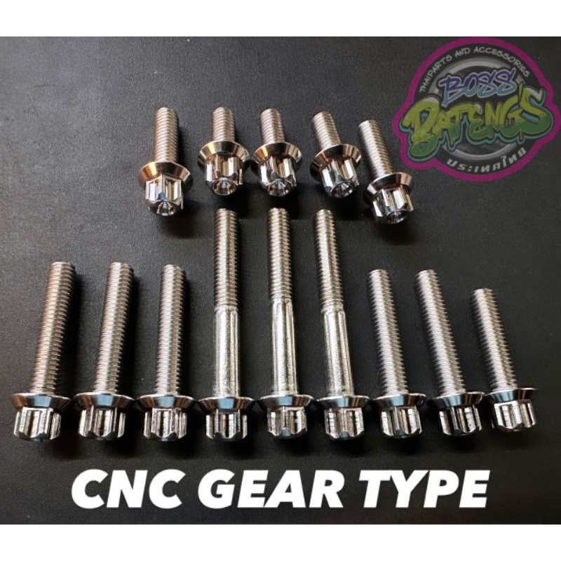 15pcs. CRANKCASE BOLT PCX 160-ADV 160 ( GOLD-WHITEGOLD-TITANIUM-CNC ...