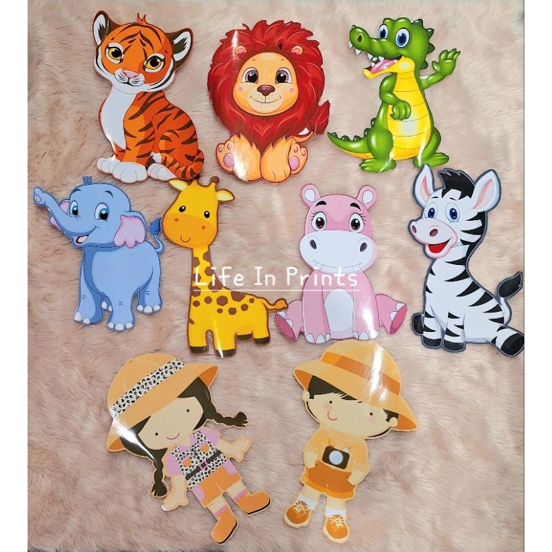 SAFARI ANIMAL CUT OUTS / BACKDROP/BIG/ WATERPROOF | Shopee Philippines