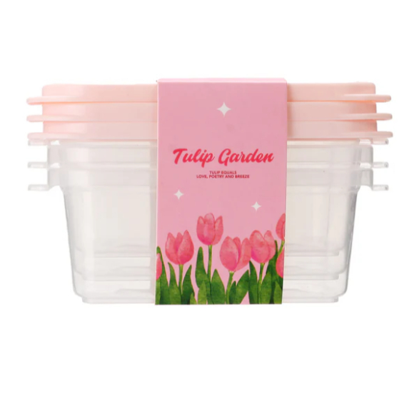 MINISO Tulip Garden Collection Food Storage Containers (3 pcs) | Shopee ...