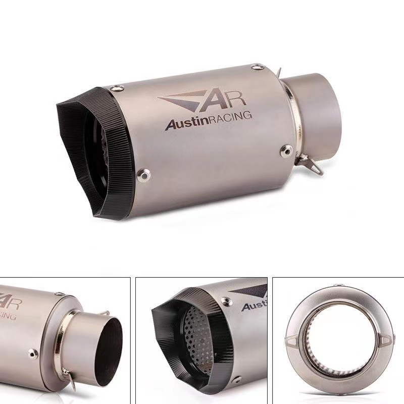 51mm AR exhaust Austin Racing Inlet universal Muffler Pipe Exhaust Pipe ...