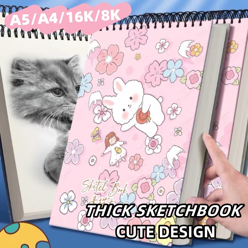 Sketchbook Thickned Sketch Pad Art School Supplies 50 Pages ...