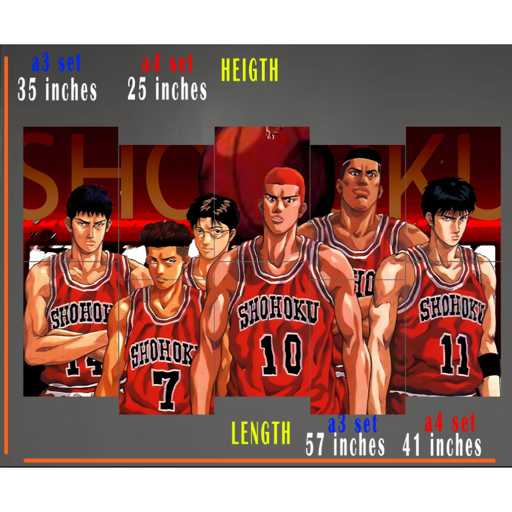 Slamdunk Puzzle Poster a4 and a3 set - Not Sticker | Shopee Philippines