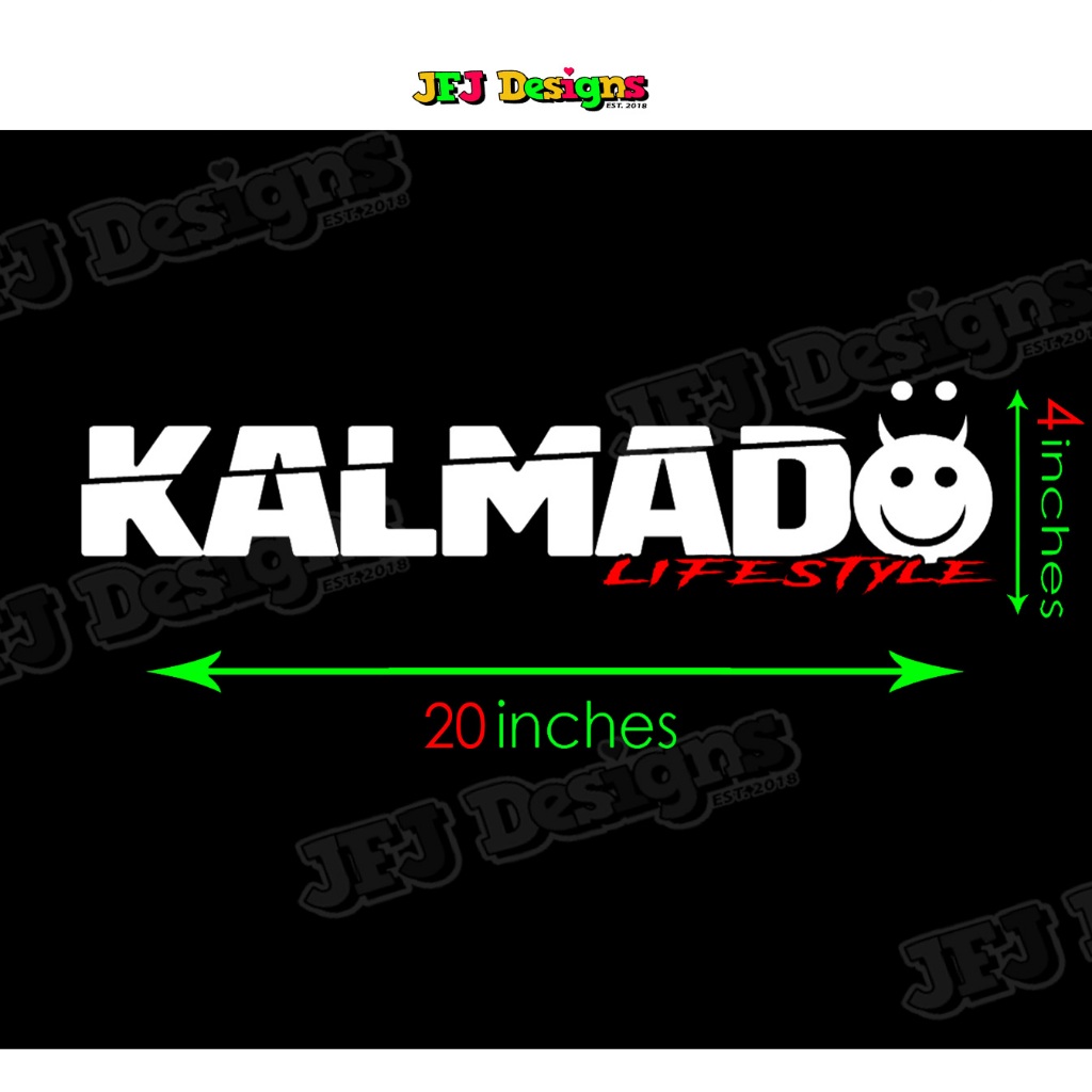 KALMADO LIFESTYLE Original design Cutout Sticker | Shopee Philippines