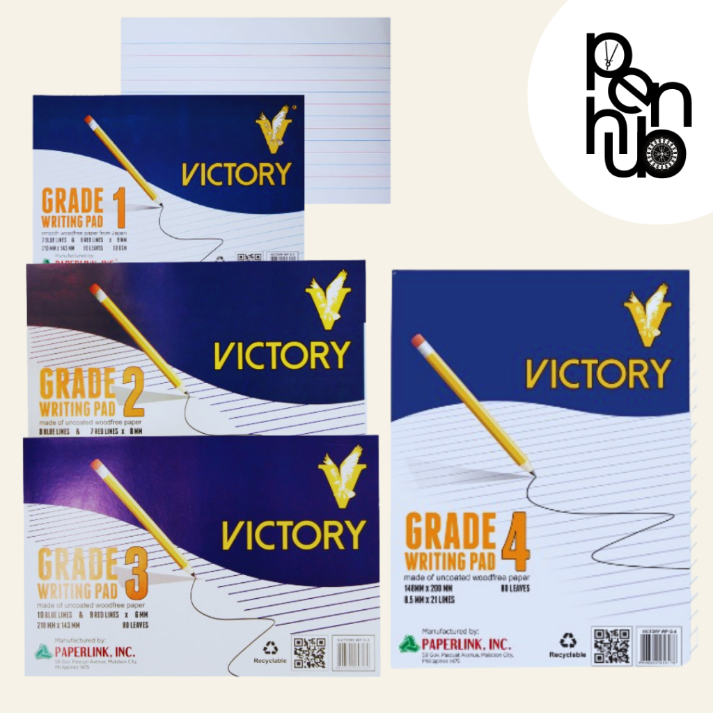 VICTORY Writing Pad / Grade 1 / Grade 2 / Grade 3 / Grade 4 | Shopee ...