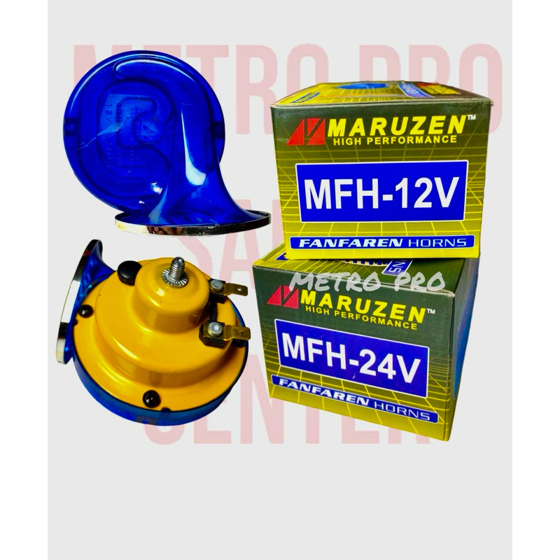Maruzen Fan Faren Horn High/Low Tone 12V and 24V High Performance ...