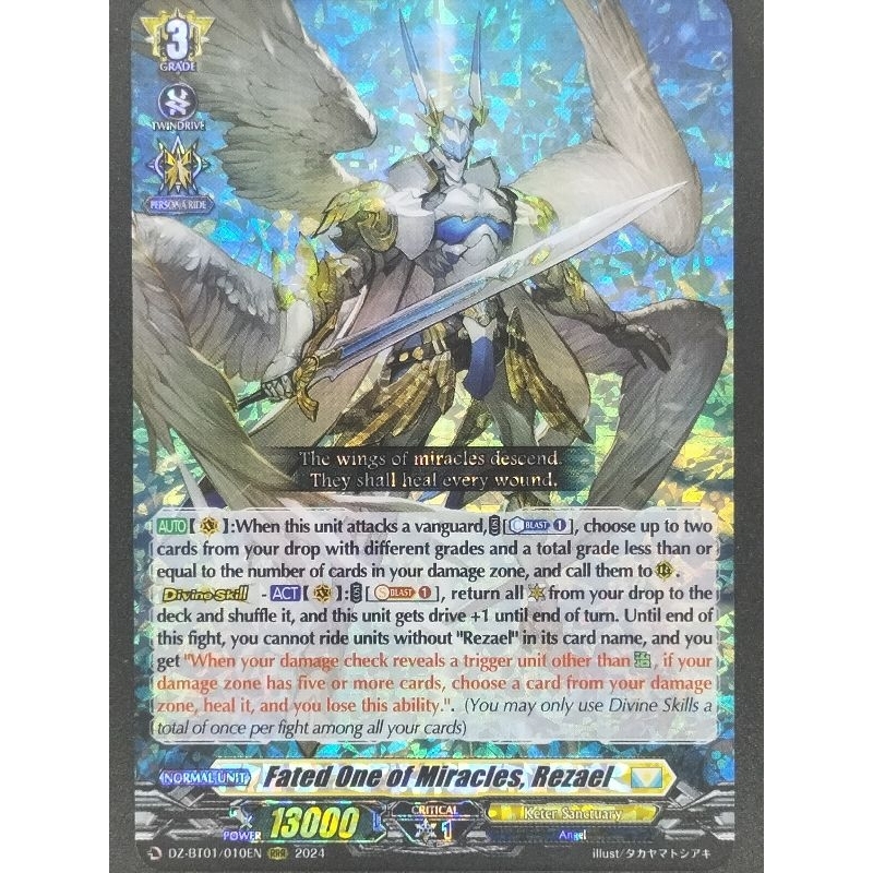 Fated One of Miracles, Rezael (DZ-BT01/010EN RRR) - Cardfight ...