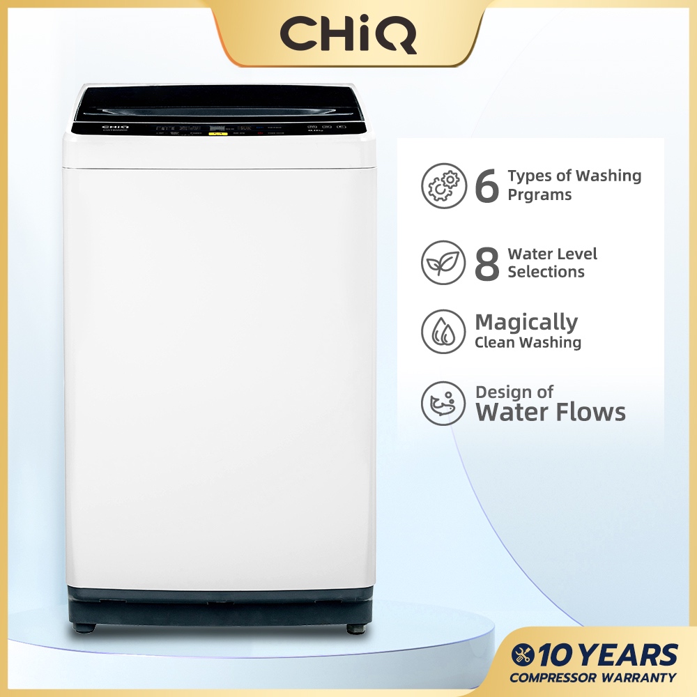 CHiQ Fully Automatic 8kg Top Load Washing Machine with dryer Tub Clean ...