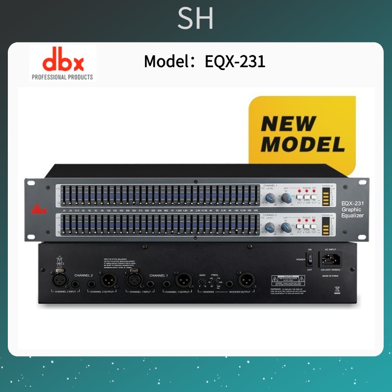 Equalizer DBX EQX231 can effectively eliminate low-frequency noise, the best audio processor ...