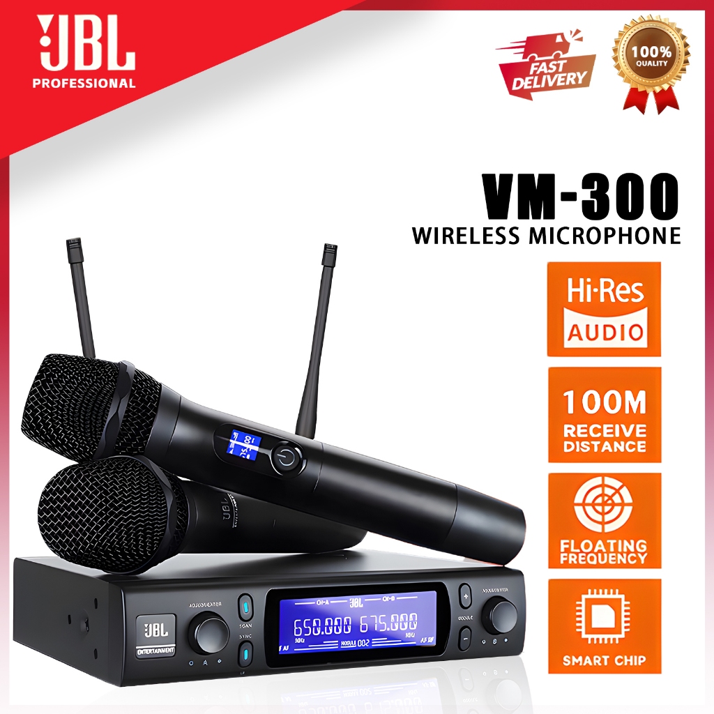 JBL/VM300 wireless microphone original brand, UHF wireless microphone ...