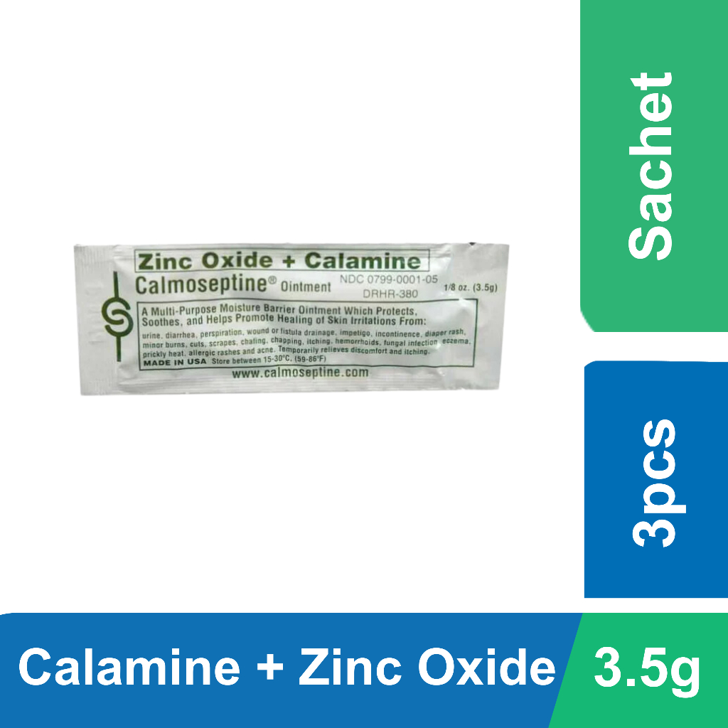 Calmoseptine Ointment 3.5g Sachet (3 sachet) | Shopee Philippines