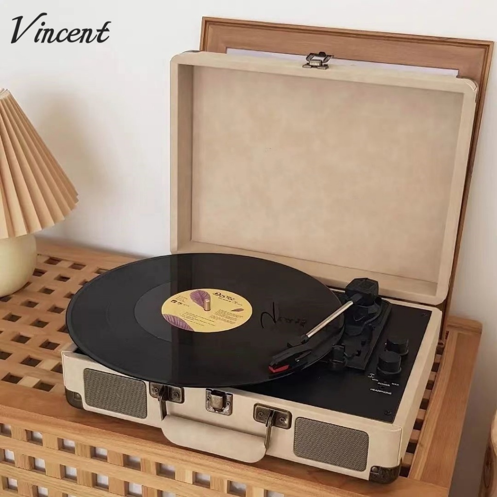 Portable Vinyl Player Turntable Music Player with Speaker and Bluetooth ...