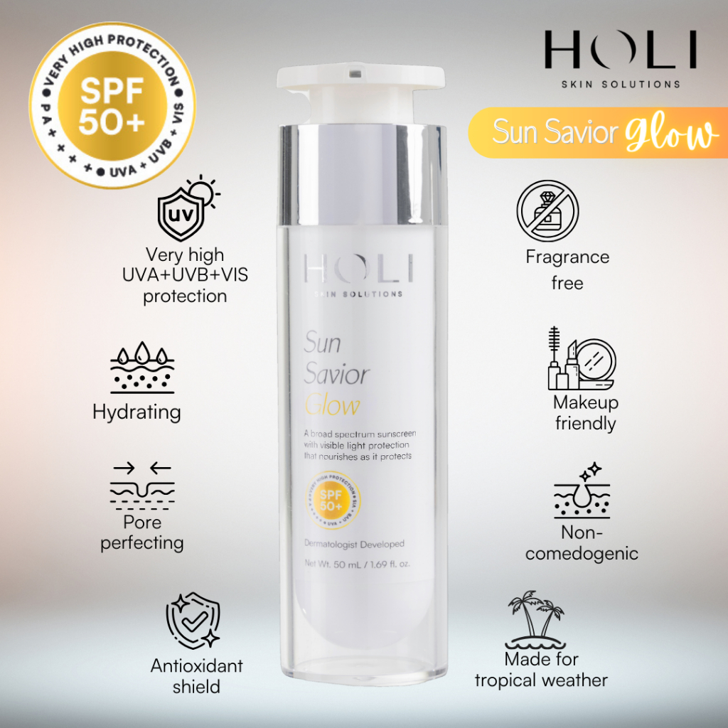 Sun Savior Glow 50ml | Mineral Sunscreen | Holi Beauty | Shopee Philippines