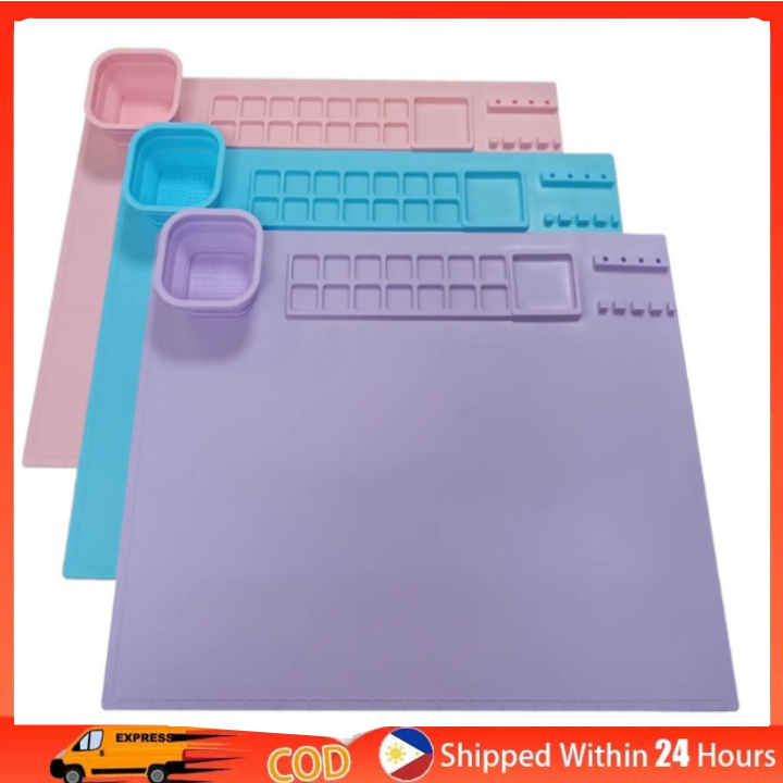 Silicone Drawing Mat Large Size 50x40cm Painting materials by Blue ...