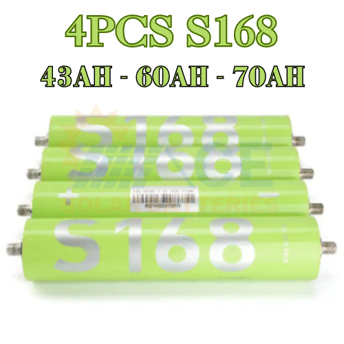 4PCS - S168 3.2v 70AH / 60AH / 43AH - LITHIUM ON PHOSPHATE LIFEPO4 ...