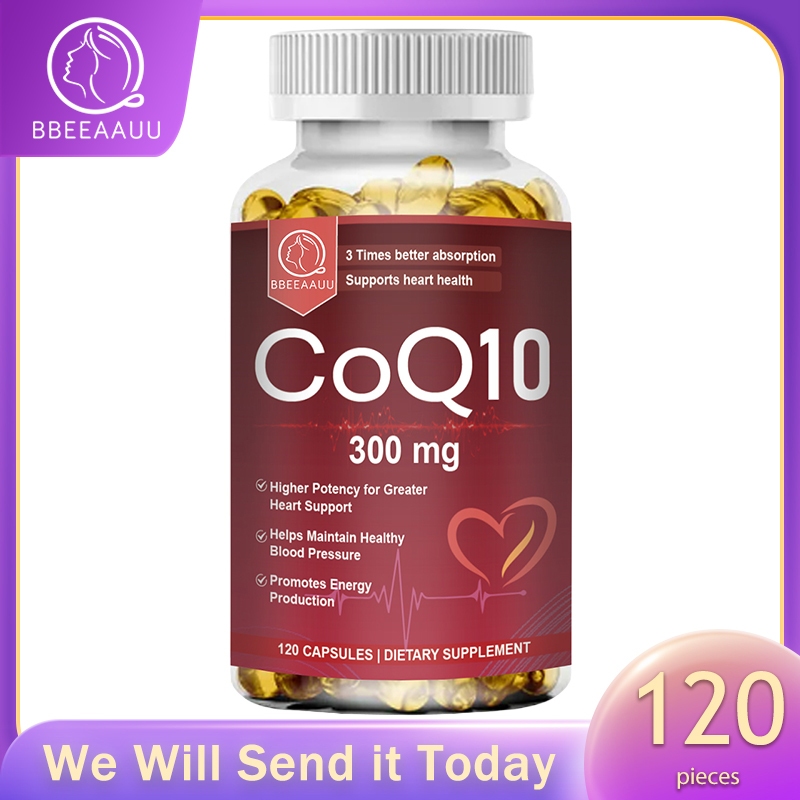 300 Mg High Potency Coenzyme Q10 Softgels,Vegetarian Promoting ...