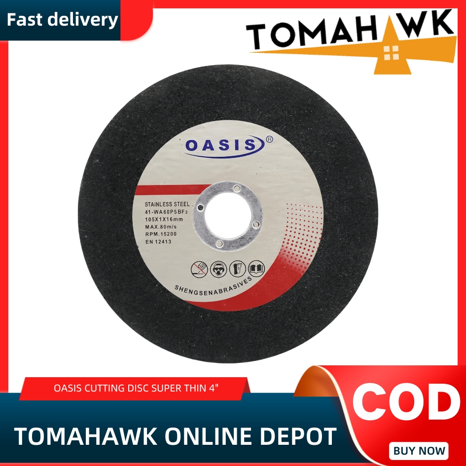 TOMAHAWK OASIS GREEN CUTTING/GRINDING DISC SUPER 4 INCH | Shopee ...