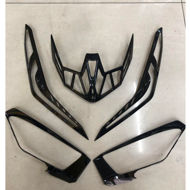 3 in 1 set black garnish for Honda Click V3 V2/Game Changer 150i &125i ...