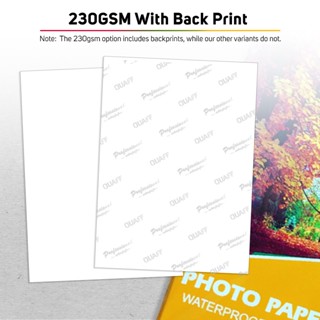 Quaff Tree Type Glossy Photo Paper A4 5r 4r 3r Size 180gsm & 230gsm 20 ...