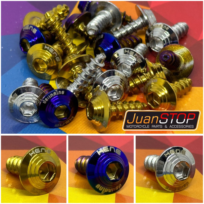 Heng Lazer Print 5x15 Body Bolts for Mio | Nmax | Aerox and more (SOLD ...