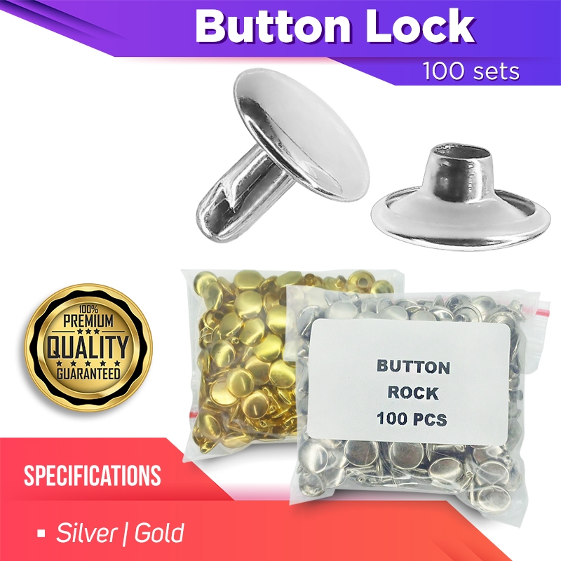 Button Lock Remache for ID Lace Making (100 pcs per pack) Button Rock ...