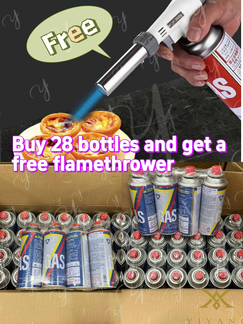 Maxsun Butane 220g for Portable Gas Stove 1BOX-28pcs with FREEBIES ...