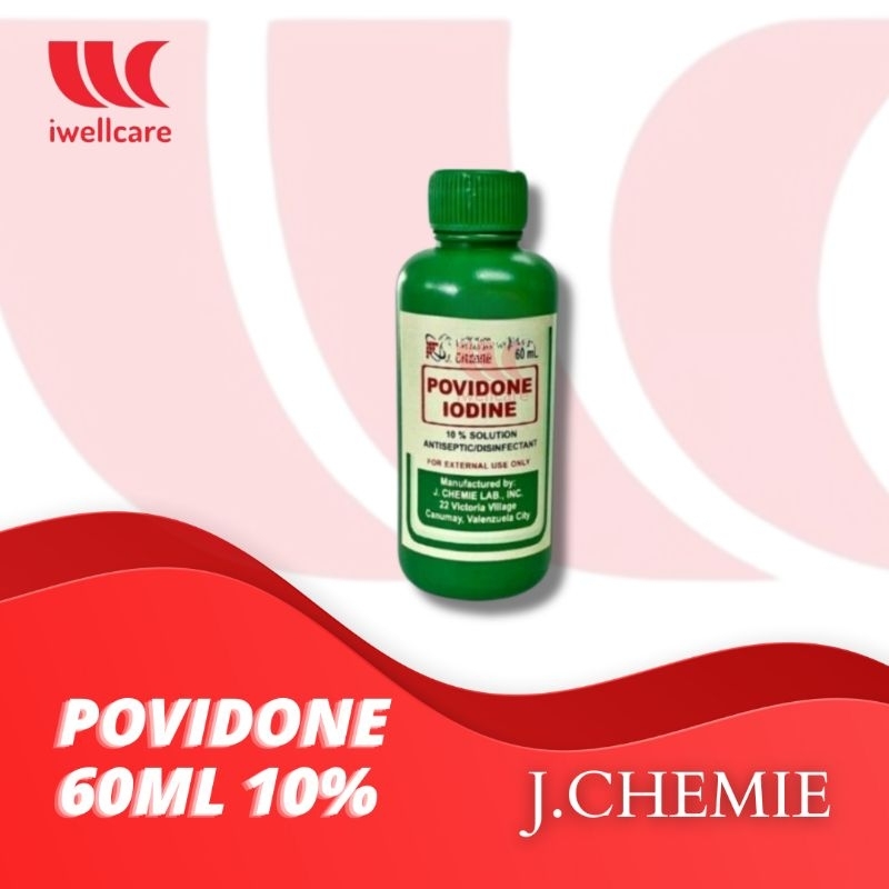 Povidone Iodine 10% 60ml, J.Chemie | Shopee Philippines