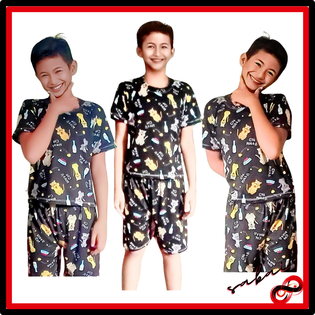 SABAI Terno Sets Tshirt & Short for Kids Malambot at Damit Pambahay ...
