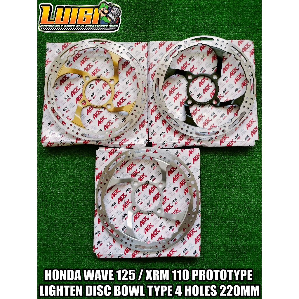 AEK HONDA WAVE 125 / XRM 110 PROTOTYPE LIGHTEN DISC BOWL TYPE FRONT 4 ...