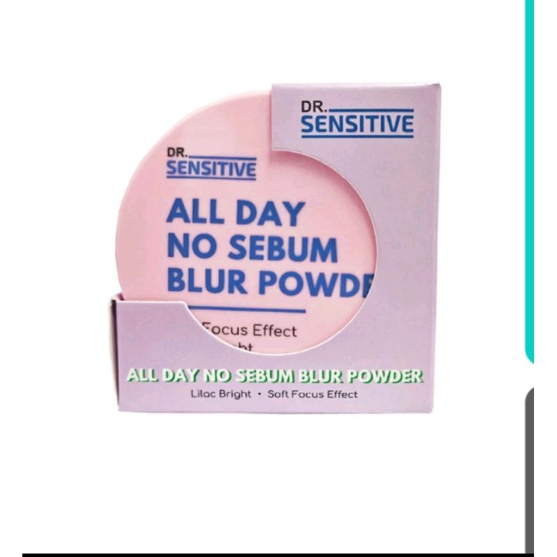 Dr Sensitive All Day No Sebum Blur PowderLilac Bright 25g | Shopee ...