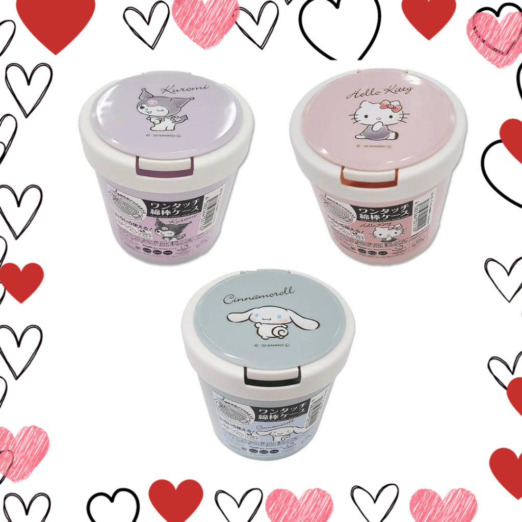 Direct from Japan One-touch cotton swab case. Kuromi. Hello Kitty ...