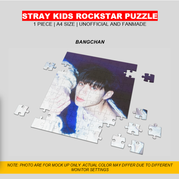 Stray Kids Rockstar A4 Size Sublimated Puzzles Gift Ideas Kpop | Shopee ...