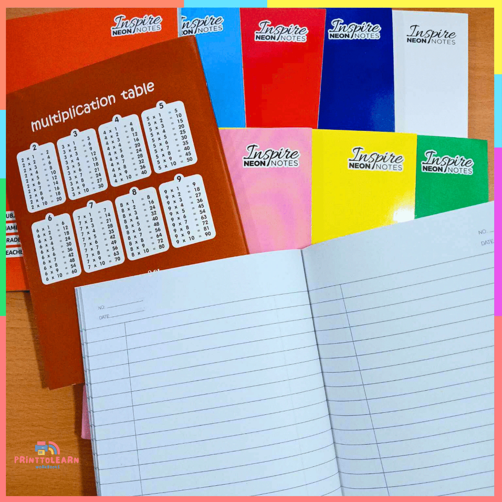 10 pcs. Compo & Writing Notebook Assorted Colors Plain for Grade One ...