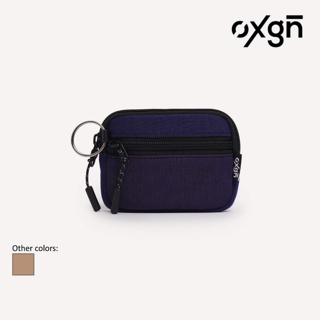 OXGN Coin Purse For Men And Women (Cream/Navy Blue) | Shopee Philippines