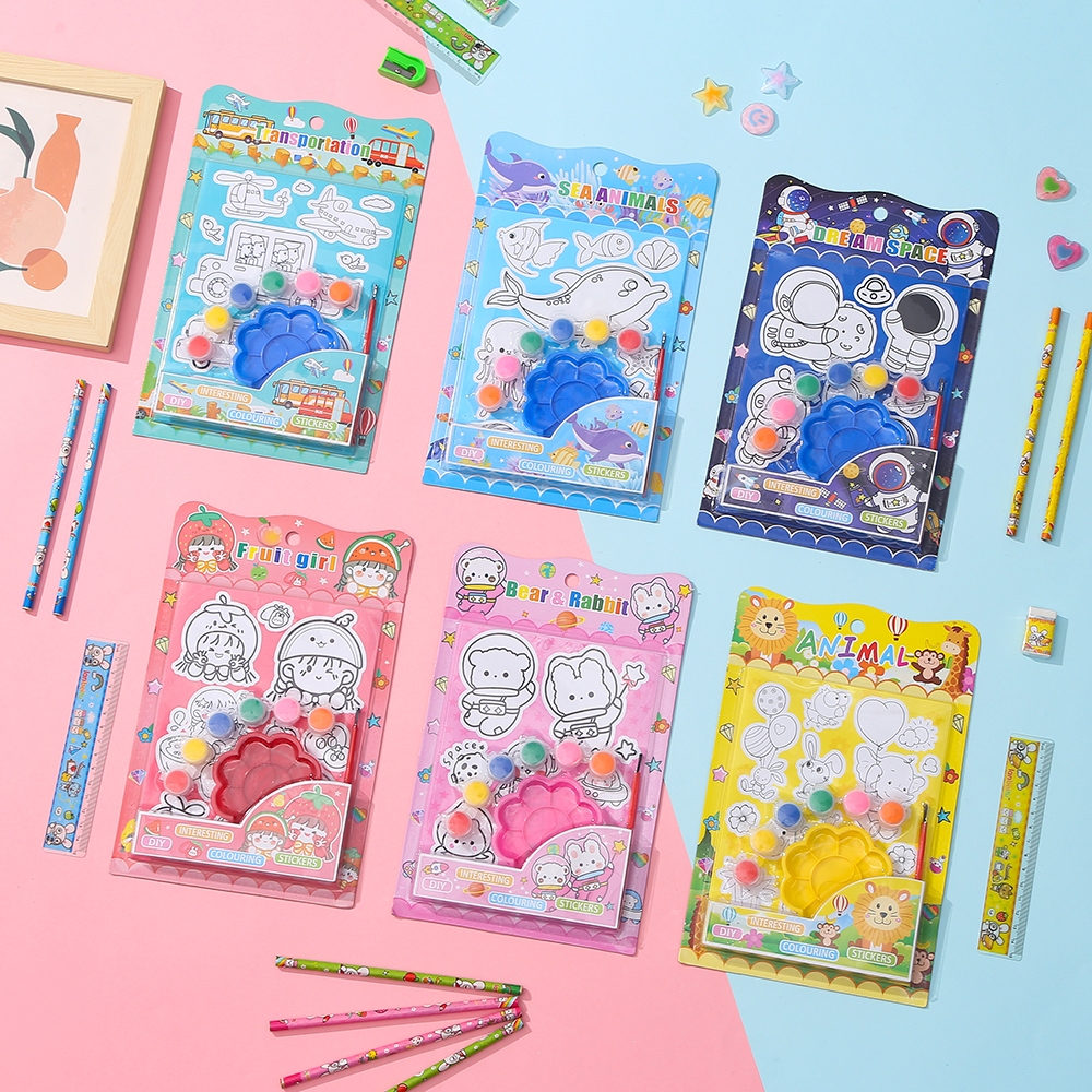 WEIBO 8009 POSTER PAINT SET AND STICKERS SCHOOL SUPPLIES /GIVEAWAYS ...