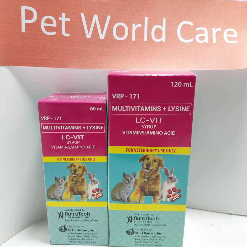LC-VIT Multivitamins Syrup for dogs 120 mL 60mL | Shopee Philippines