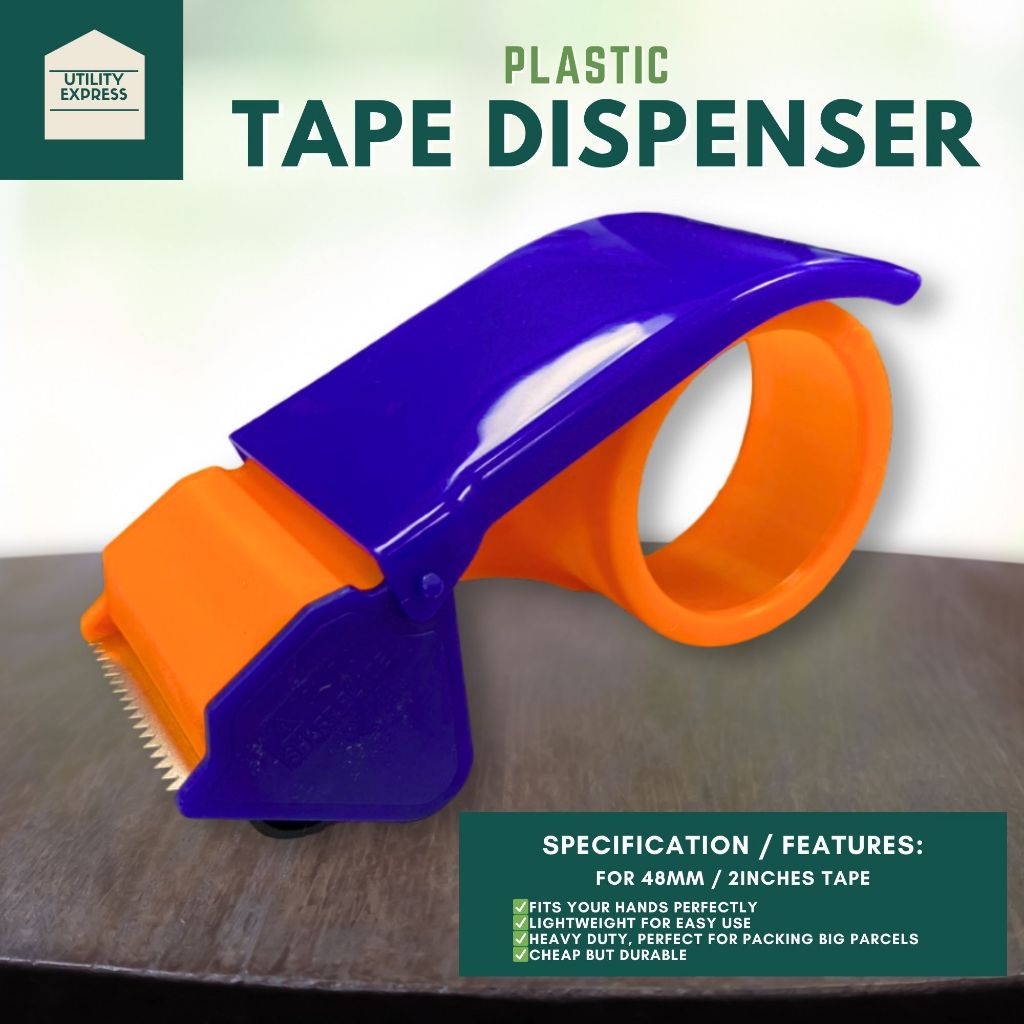 Plastic Tape Dispenser 48mm/2inches Heavy duty / Adhesive Tape Cutter ...