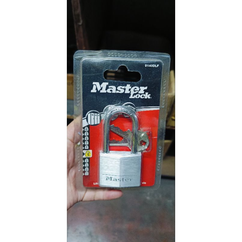 Master Lock Solid Aluminum Body Padlock 9140DLF ( 40MM) long shackle | Shopee Philippines
