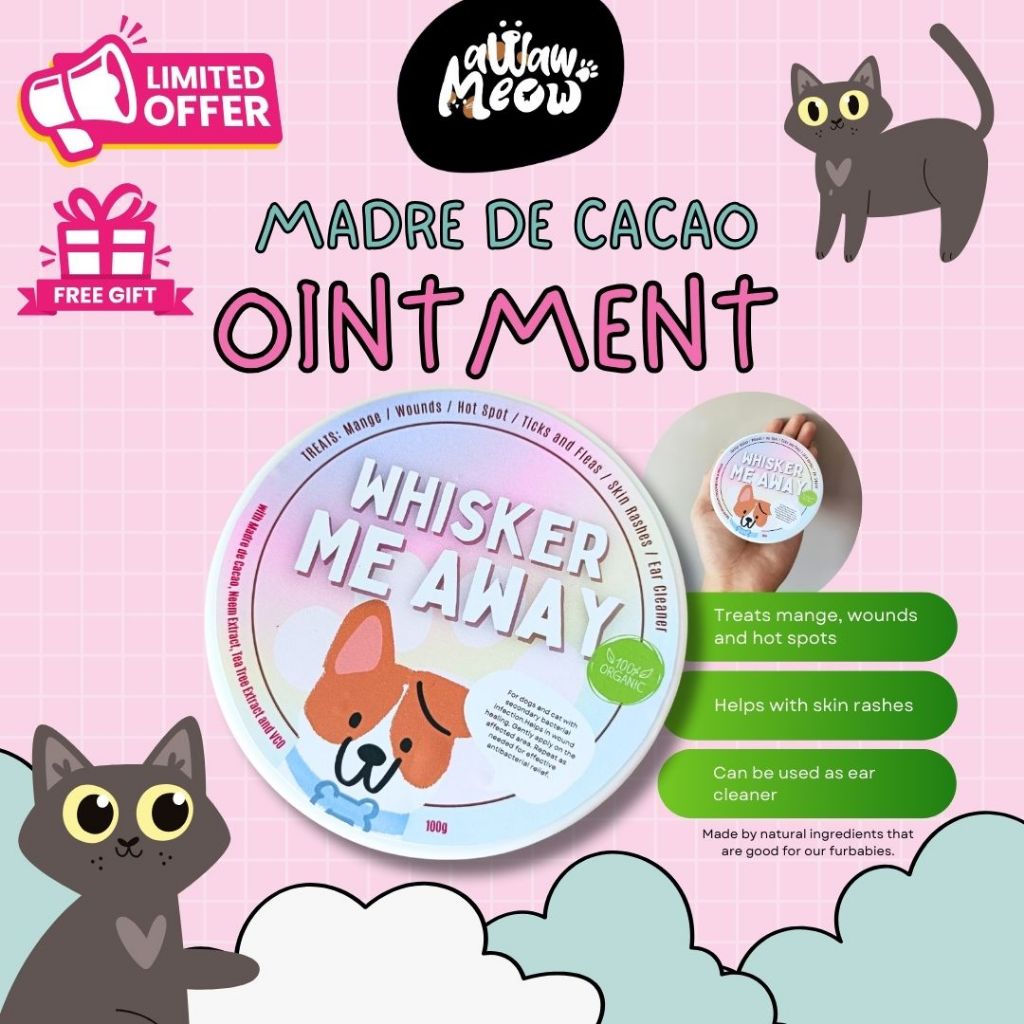 Awaw Meow Madre de Cacao Healing Ointment (For Dogs and Cats) 100g ...