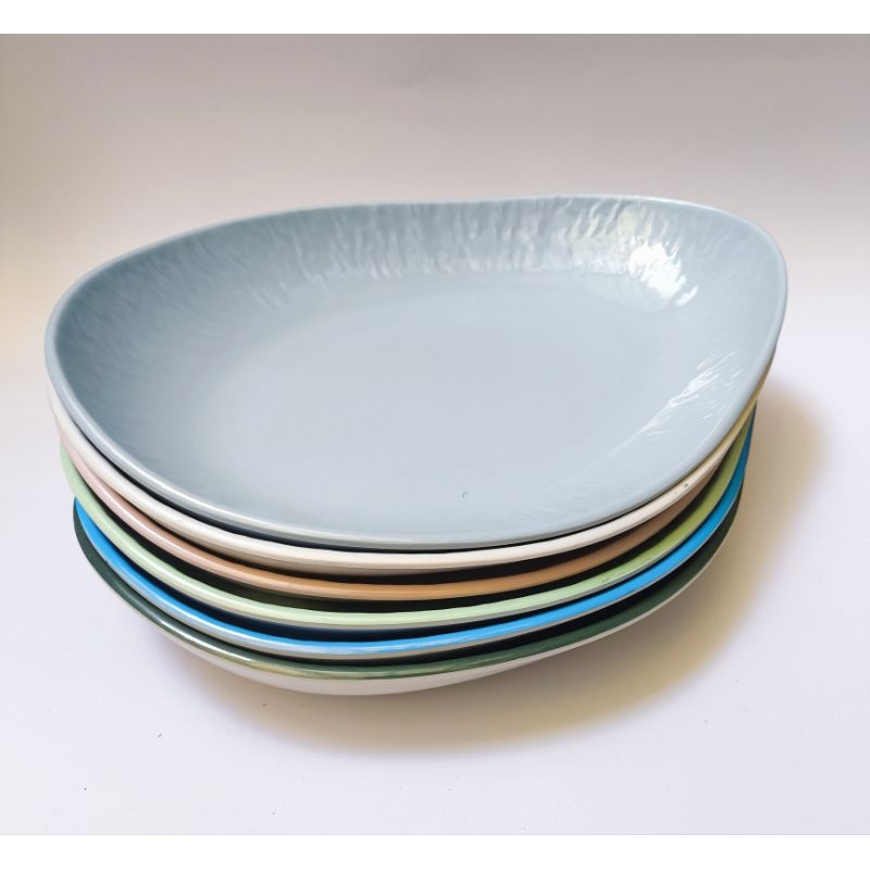 Serving Plate / Dinner Plate THICK & HEAVY (MELAMINE) | Shopee Philippines