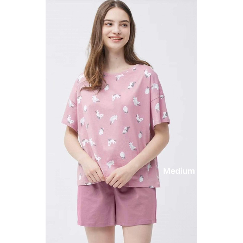 GU Lounge Set Printed sleep wear | Shopee Philippines