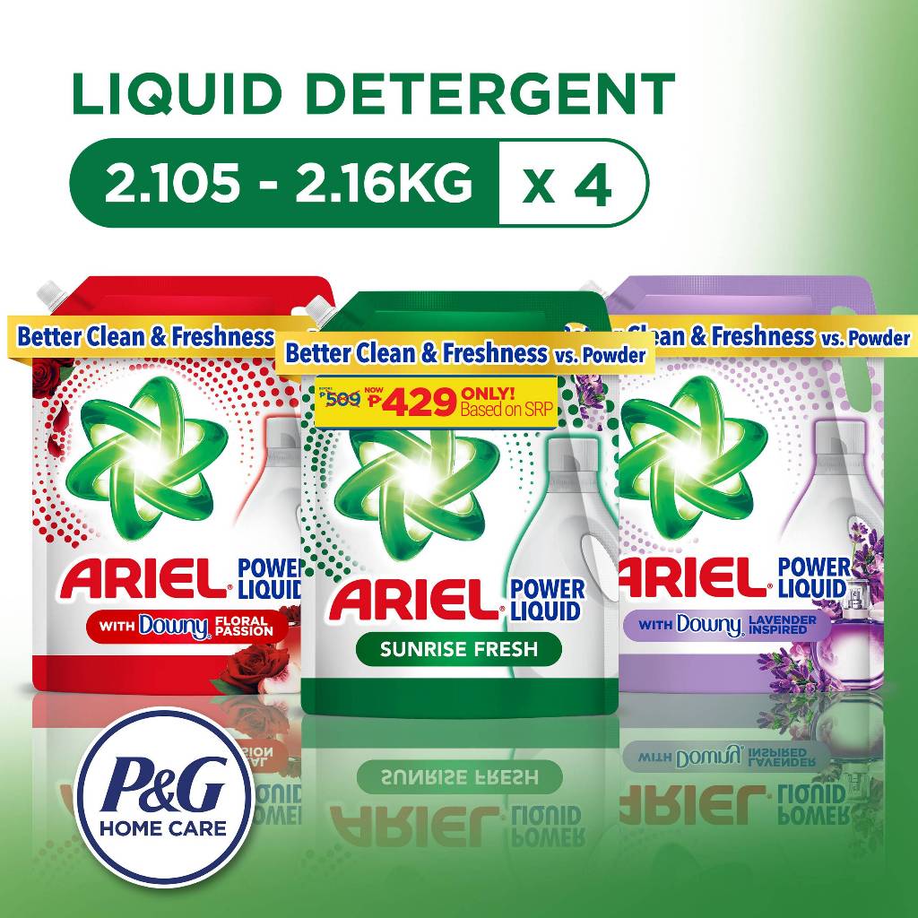 Ariel Liquid Detergent Floral Passion Sunrise Fresh Lavender Bundle 2 ...